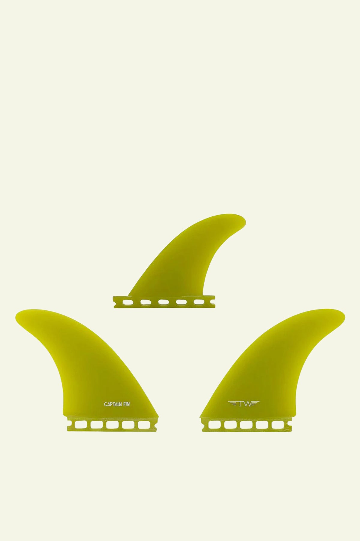 Tyler Warren Twin + Trailer FG Single Tab Fins - Yellow – Crystal Cylinder
