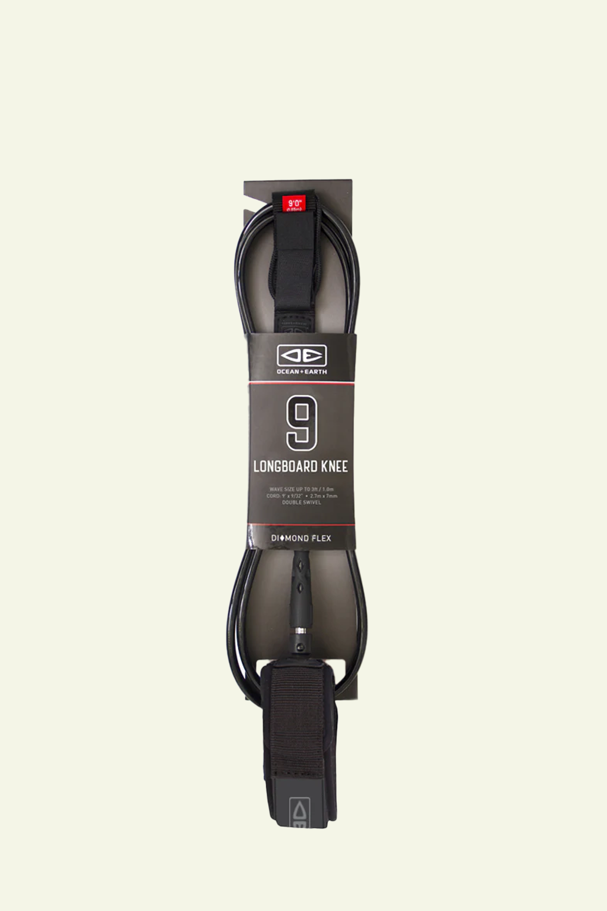 Longboard Regular Knee Leash 9ft - Black – Crystal Cylinder