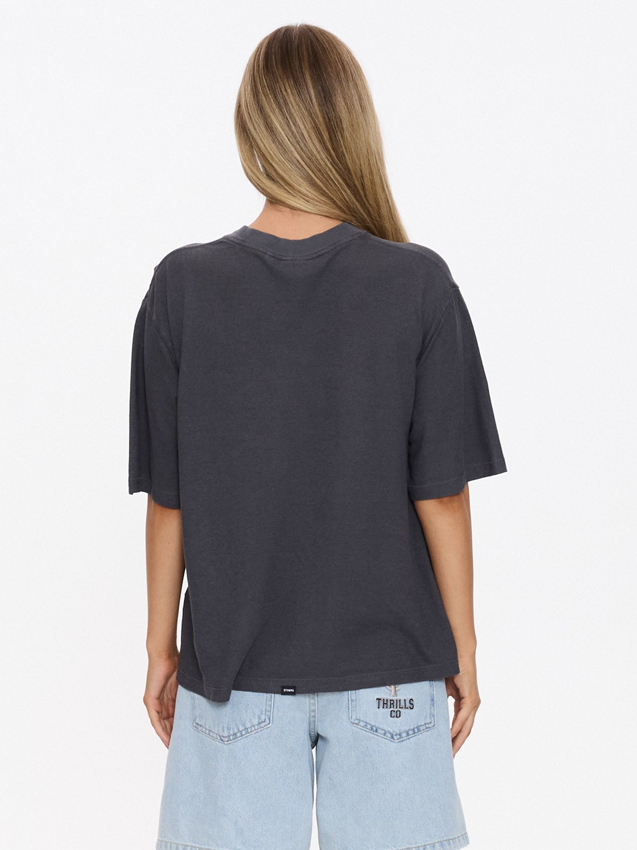 Hemp Square Tee - Ebony – Crystal Cylinder